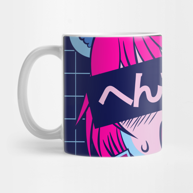 Hentai Vaporwave Anime Girl Waifu Material T Hentai Mug Teepublic